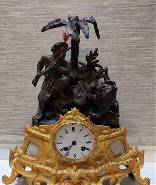 Часы каминные антикварные 19 век