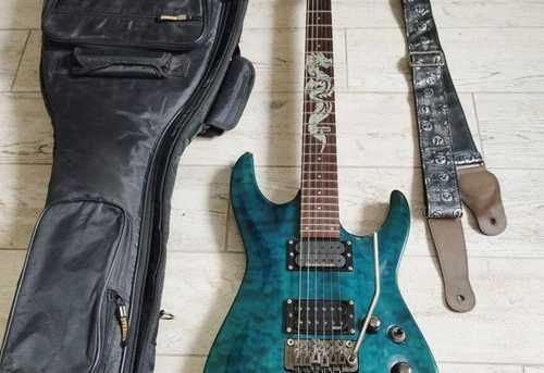 Электрогитара ESP LTD MH100QM + чехол, ремень