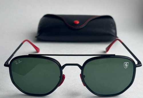 Очки Ray Ban Ferrari зеленые