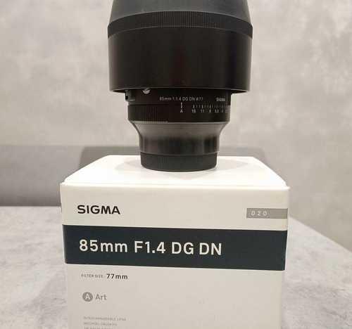 Sigma 85mm art f/1.4 DG DN Sony FE