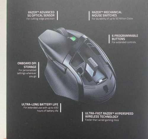 Новый запечатанный Razer basilisk x hyperspeed