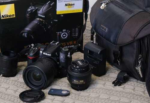 Фотоаппарат Nikon d7000+18-13 3,5-5,6G+ 35mm 1,8G