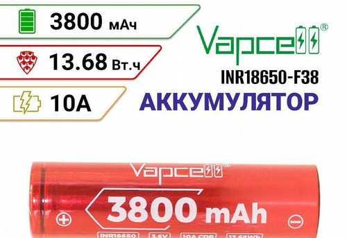 2хАккумулятор Vapcell F38 INR18650 3800мАч 10A