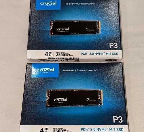 SSD Crucial P3 4tb (новый)