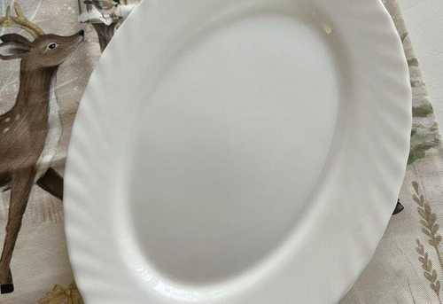 Тарелка блюдо 29см белая