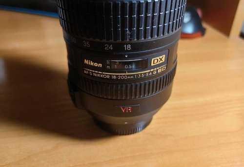 Объектив Nikon AF-S Nikkor 18-200 3.5-5.6 G ED