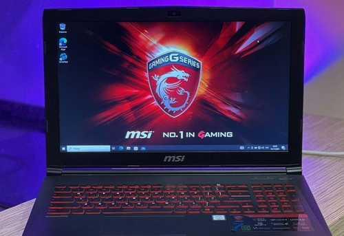 Ноутбук msi/i7 7700/GTX 1050ti/16gb/SSD+HDD