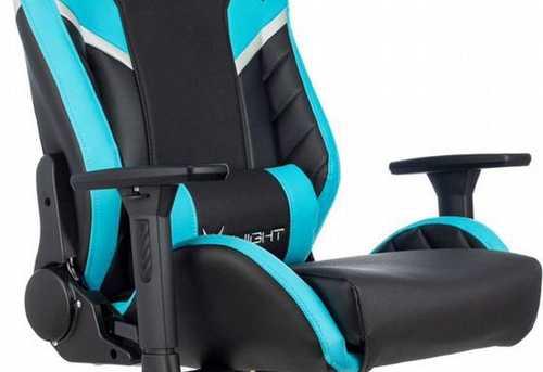 Кресло игровое Knight Thunder 5X черный/голубой э