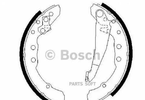 Bosch 0 986 487 281 Колодки барабанные audi 100/VW