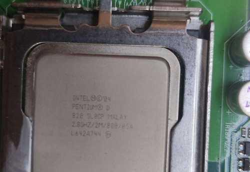 Процессор intel pentium d 820