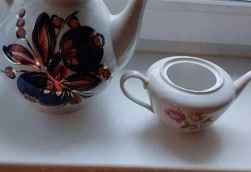 Заварочный чайники гдр и Полонский фарфор