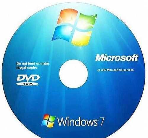 Установочный DVD диск Windows 7