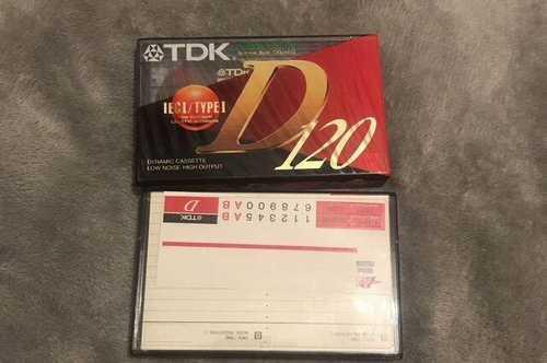 Аудиокассеты новые запечатанные TDK D120
