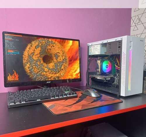 Игровой пк i3 9100f/gtx 1050ti/ddr4 16gb/ssd