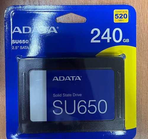 Ssd adata SU650 240 gb (в наличие 2 штуки)