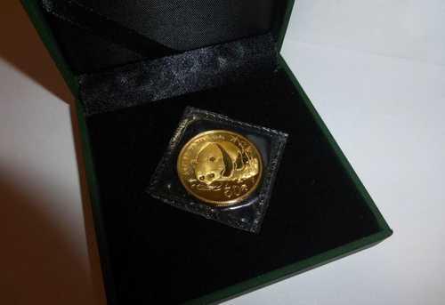 Монета Панда 1987 золото 999 1/2 унции 15.55гр UNC