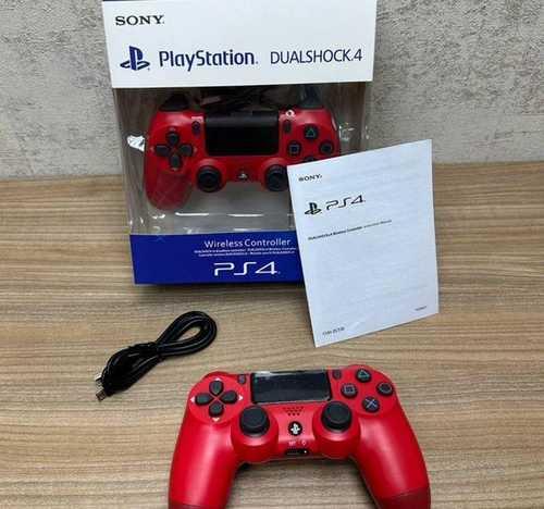 Новый геймпад Sony DualShock PS4 V2 красный