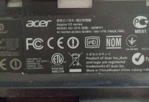 Acer Aspire v3 571g Q5WV1