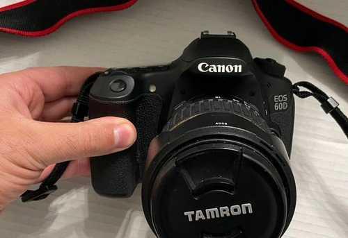 Canon EOS 60d+обьектив Tamron 18-200