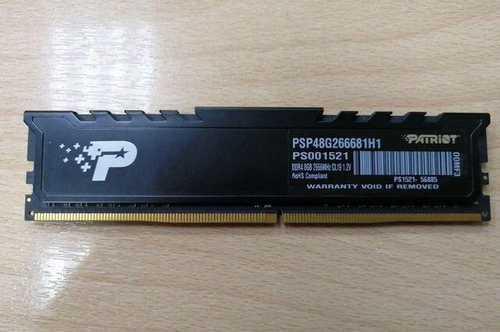 Оперативная память DDR4 Patriot 8Gb 2666MHz