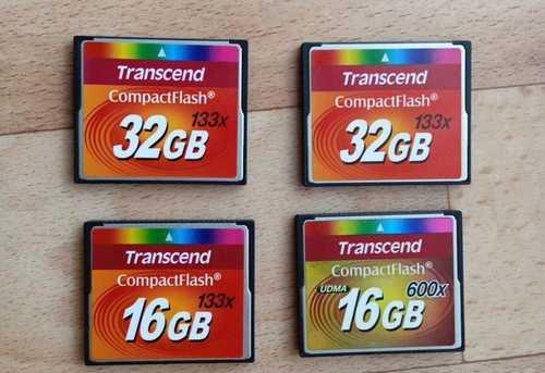 Карты памяти Transcend Compact Flash 32гб