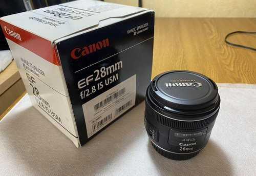 Объектив Canon EF 28mm f/2.8 is USM