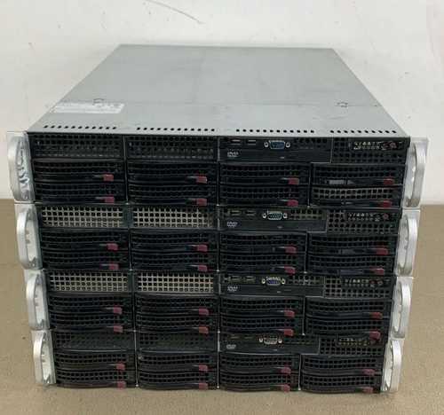 Серверы Supermicro 825-7(6026T-URF) 2хE5620 /16Гб