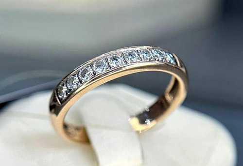 Золотое кольцо с бриллиантами дорожка 585 золото