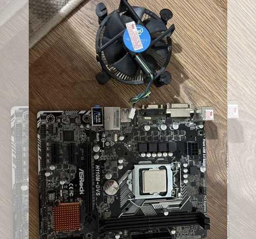 Материнская плата asrock h110m dvs