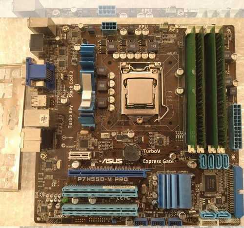 Материнская плата lga 1156 i5-760 8gb