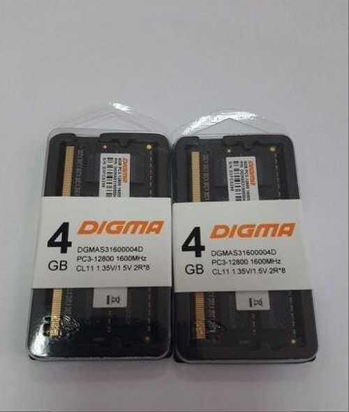 SO-dimm (модуль памяти) Digma DDR3 - 4гб 1600