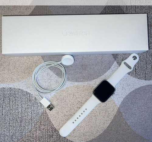 Часы apple watch 6 44 mm silver