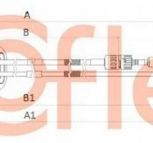 Cofle тросик переключения передач\ Ford Focus II 05-08