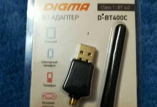 Bluetooth USB адаптер digma D-BT400c. 4.0+EDR