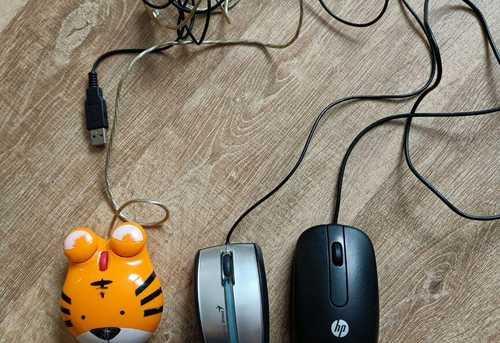 Компьютерная мышь logitech и hp