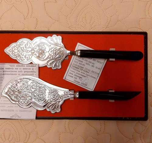 Набор лопатки для торта СССР мельхиор