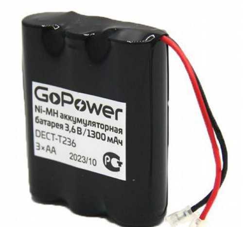 Аккумулятор для радиотелефонов GoPower T236 PC1 NI-MH 1300mAh (1/15/180)