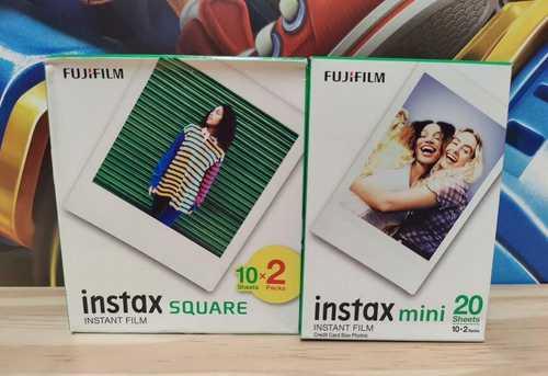 Картриджи для фото Fujifilm instax mini / square