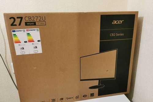 Новый монитор 27" Acer CB272U bmiiprx 2560х1440