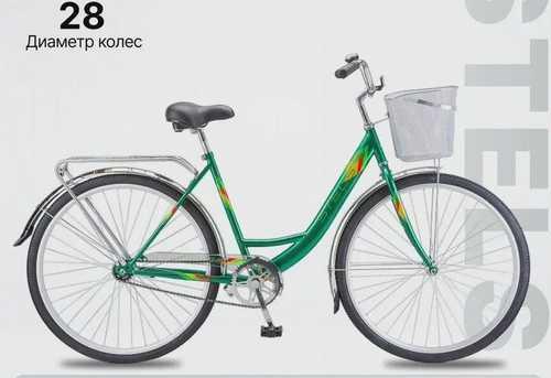 Велосипед 28" stels Navigator-345 (Зелёный) + корз