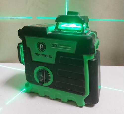 Лазерный уровень Pracmanu green 3D /12 линий (гбш)
