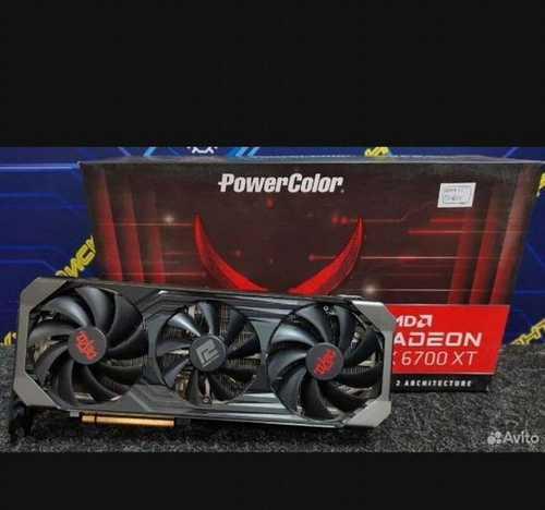 Видеокарта powercolor, radeon rx 6700xt