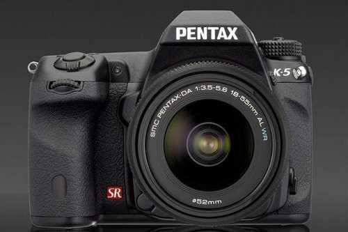 Pentax K-5(18-55mm WR+Бленда+Фильтр) +4гб+Сумка+