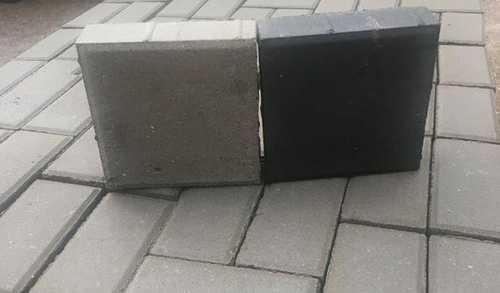 Тротуарная плитка, брусчатка 200х200х60 / серая