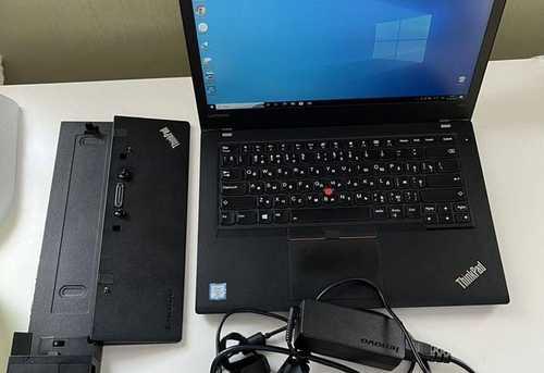14" Lenovo ThinkPad T470, 256 ГБ, Core i5-7300U, RAM 8 ГБ, Intel UHD Graphics 620