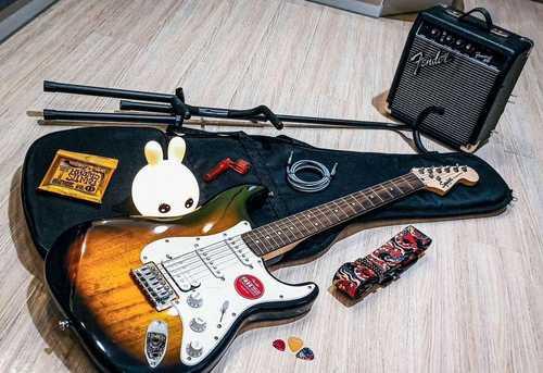 Электрогитара Fender Bullet +Комбоусилитель и т.д