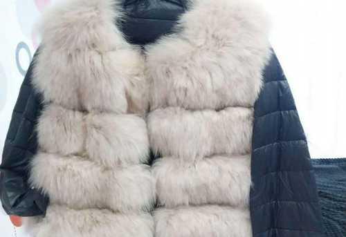 Меховая жилетка-куртка натуральная р 44
