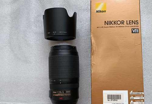 Nikon AF-S 70-300mm 4.5-5.6G ED IF VR Zoom-Nikkor