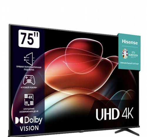 Новый телевизор Hisense 75A6K 4K Ultra HD