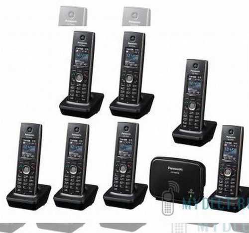 Voip-телефон Panasonic KX-TGP600RU (7 трубок в комплекте)